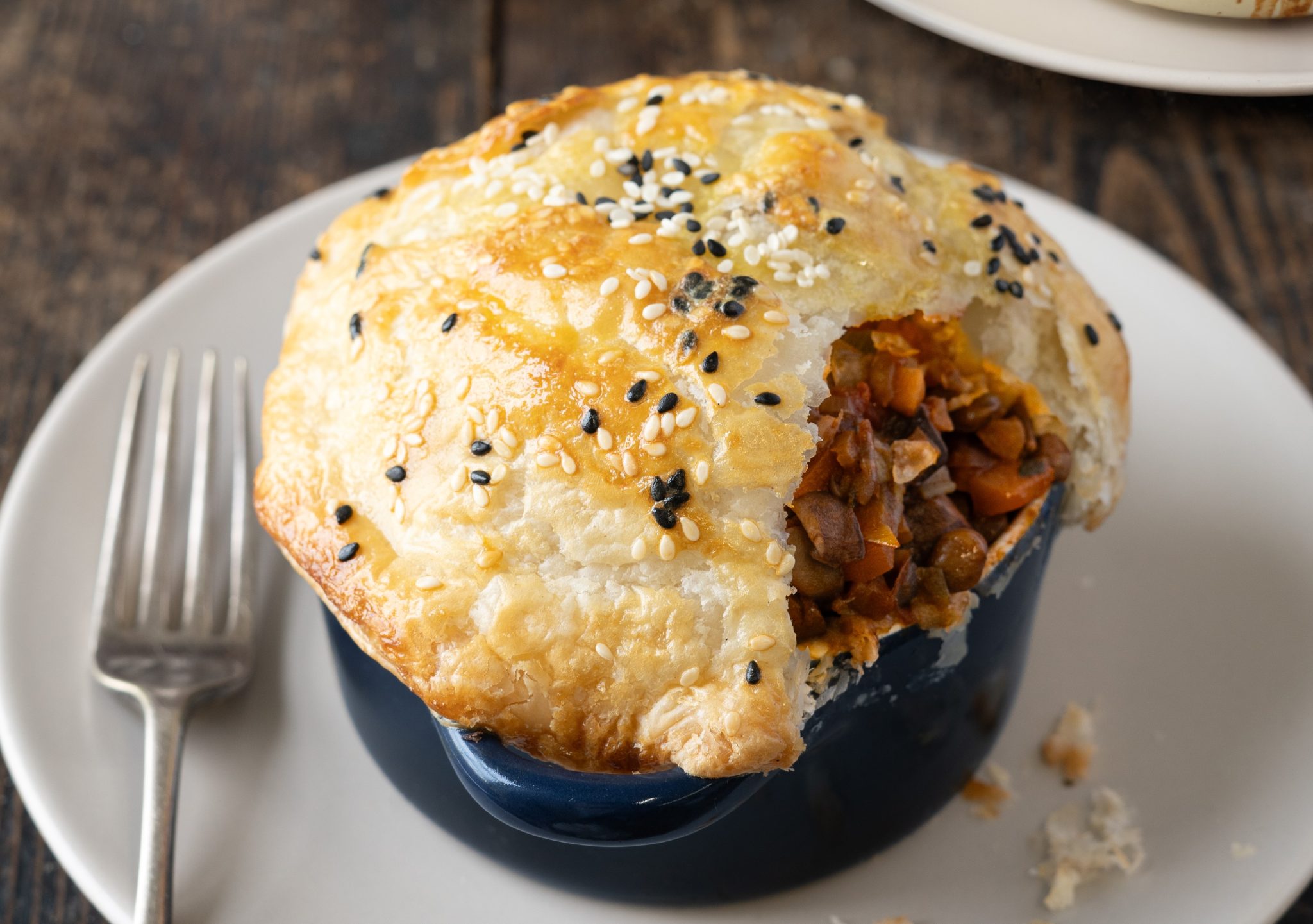 Individual Mushroom, Lentil and Root Veggie Pies – BWG Food Service